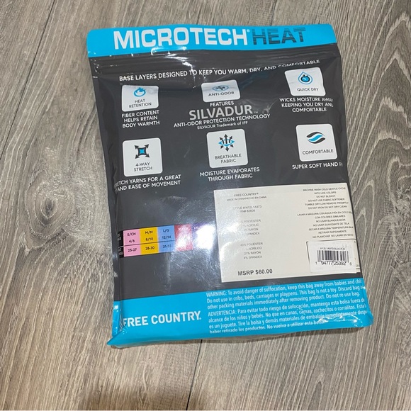 Free Country | Accessories | Free Country Microtech Heat Keep Warm And ...